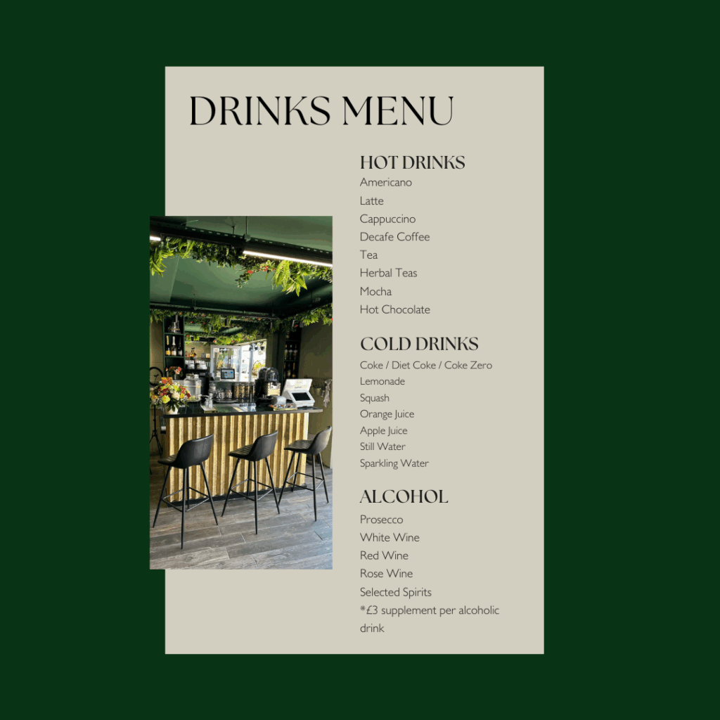 Drinks Menu